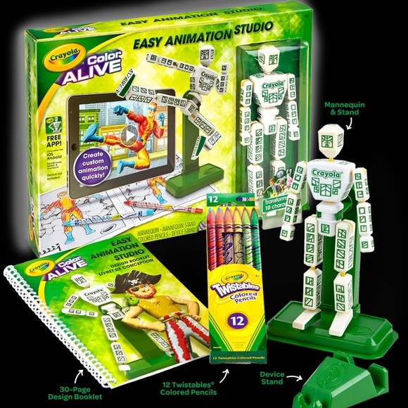 Crayola | Toys | Crayola Color Alive Easy Animation Studio Kit Brand ...